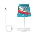 Cute Sharks Surfing Desk Lamp LED Table Nightstand Lamps with 3 Color ...