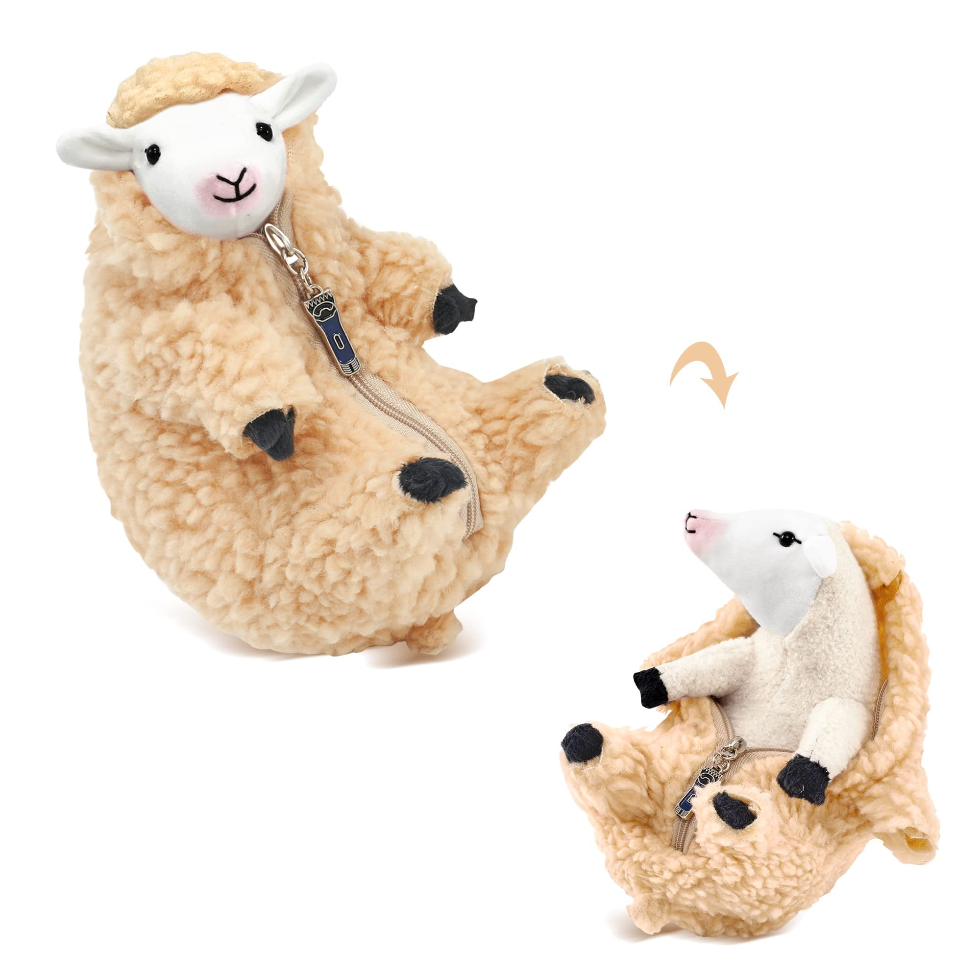 Cute Shaved Sheep Stuffed Animals Kawaii Lamb Plush Toy Gifts for fans ...