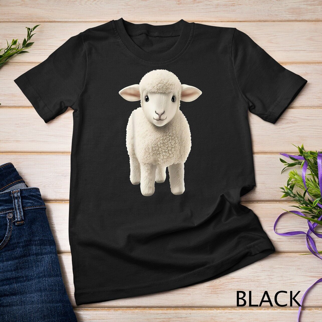 Cute Sheep Animal Lover Women Girls Kids Farm Animal Unisex T-shirt ...