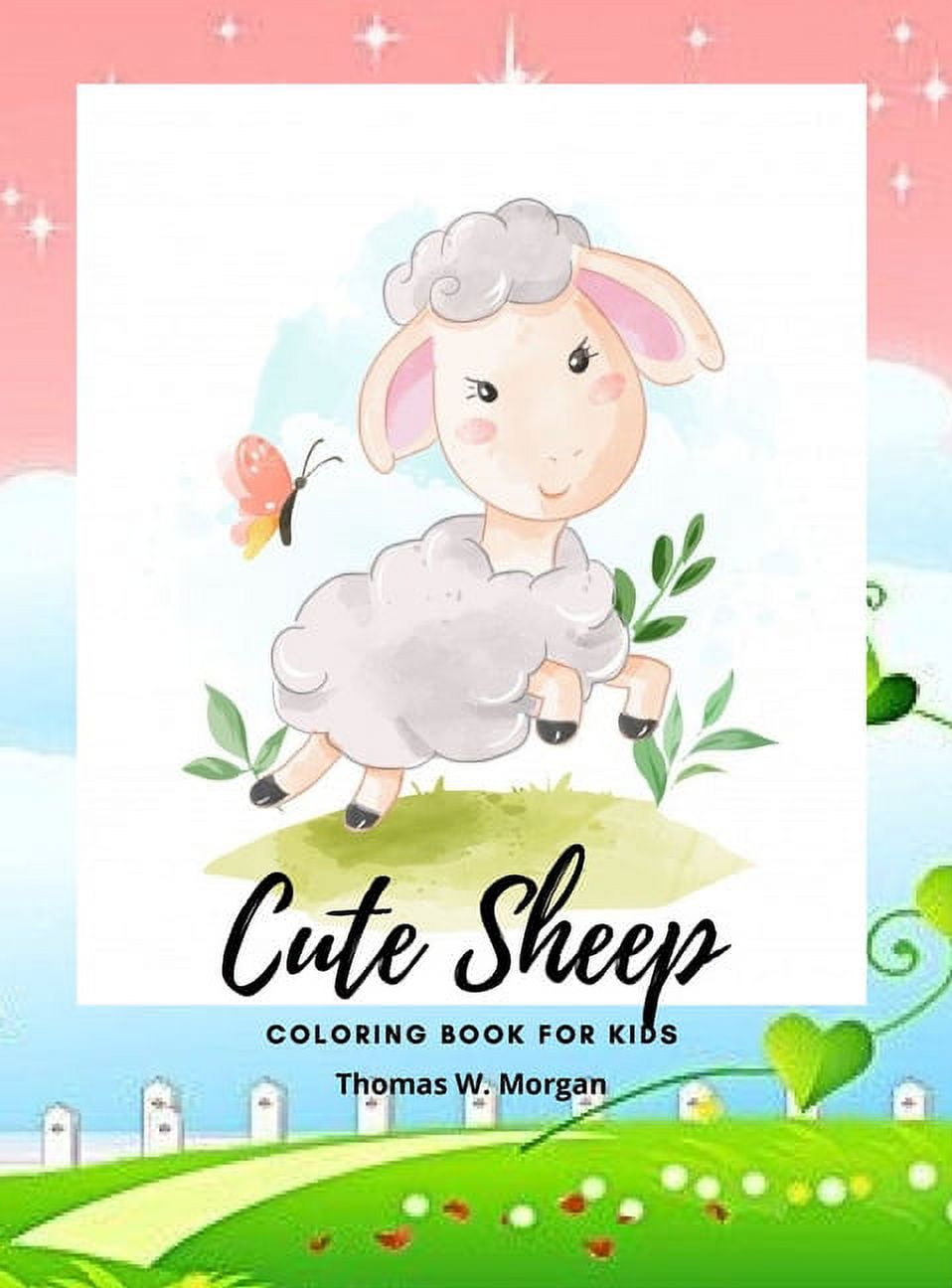 Cute Sheep Coloring Book for Kids : A Cute Fram Animal Coloring and ...