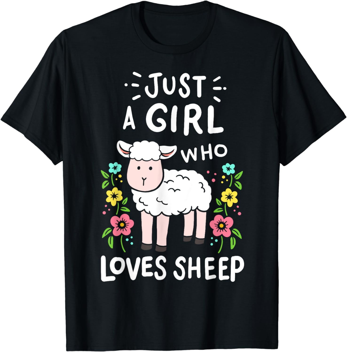 Cute Sheep Just a Girl Who Loves Sheep T-Shirt - Walmart.com