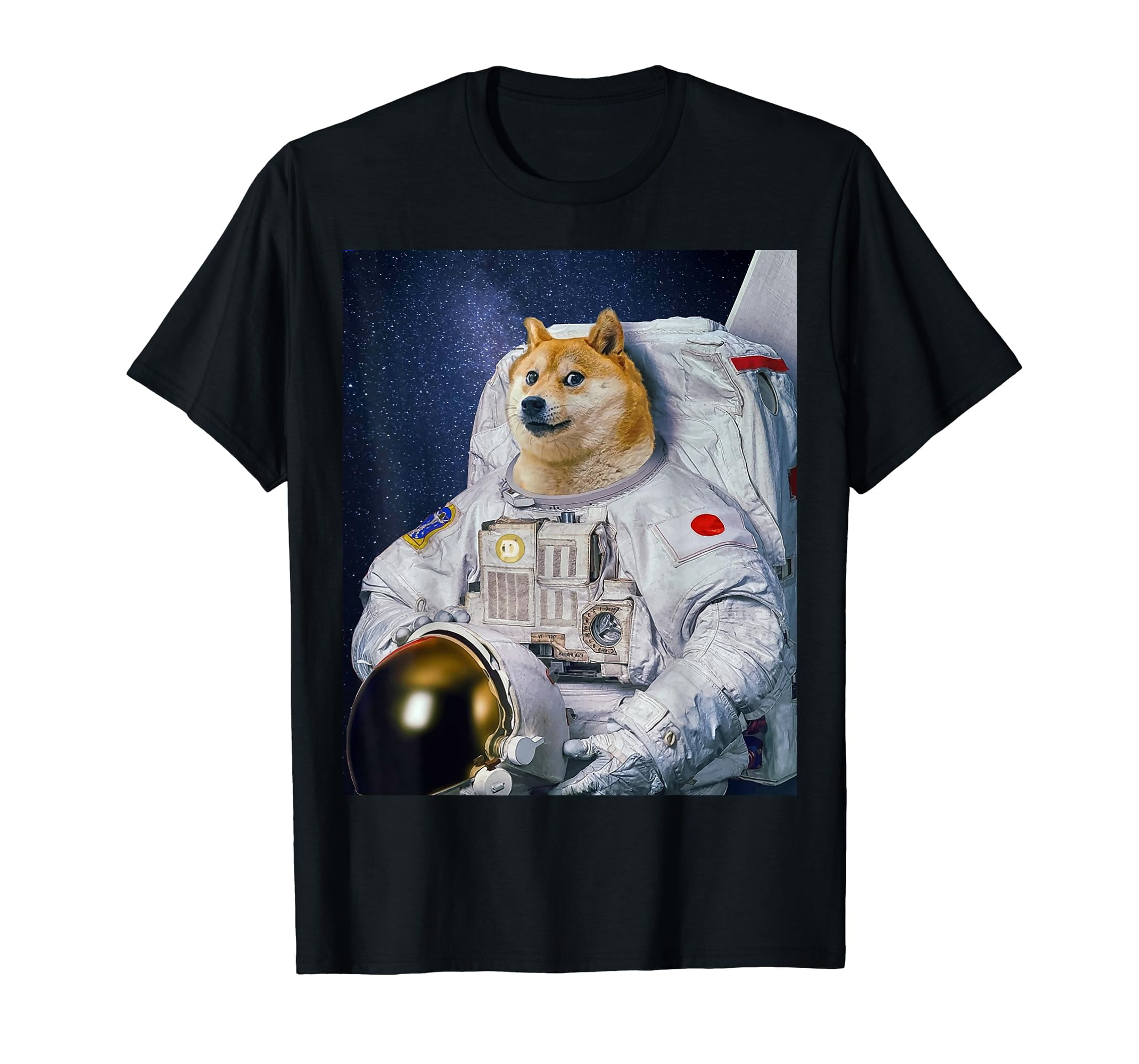 Cute Shiba Inu Doge Astronaut To The Moon Funny Meme T-Shirt - Walmart.com