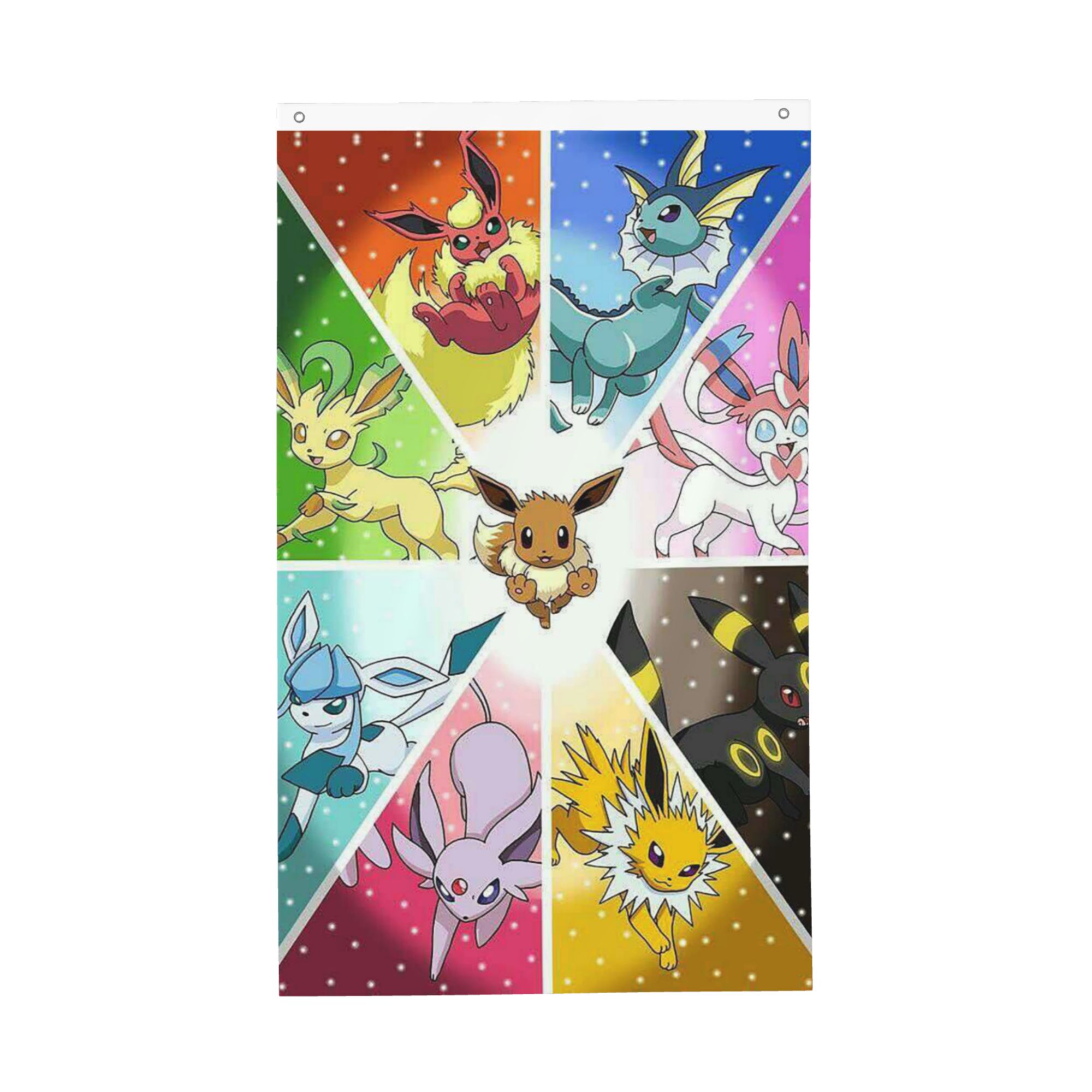 Cute Shiny Eevee 3x5FT Flag Garden Flags Vertical Double Sized Yard ...