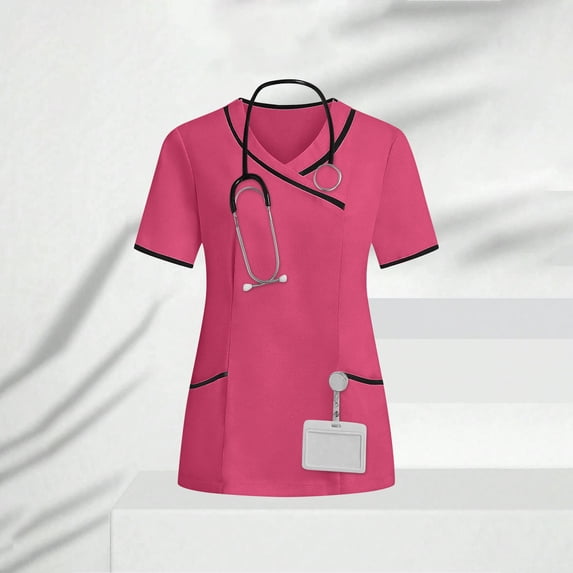 Cute Shirts for Women Trendy Summer New Women's Nurses Tunic Uniform ...