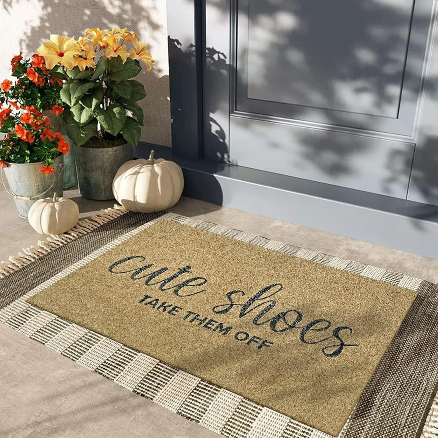 Cute Shoes TAKE Them Off Mats for Front Door Entry Front Porch Doormat ...