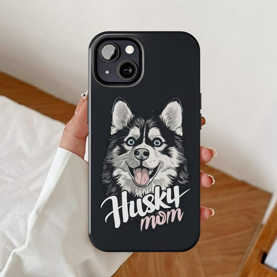 Cute Siberian Huskies Puppy Art Dog Themed Husky Mom Phone Case 11 12 ...