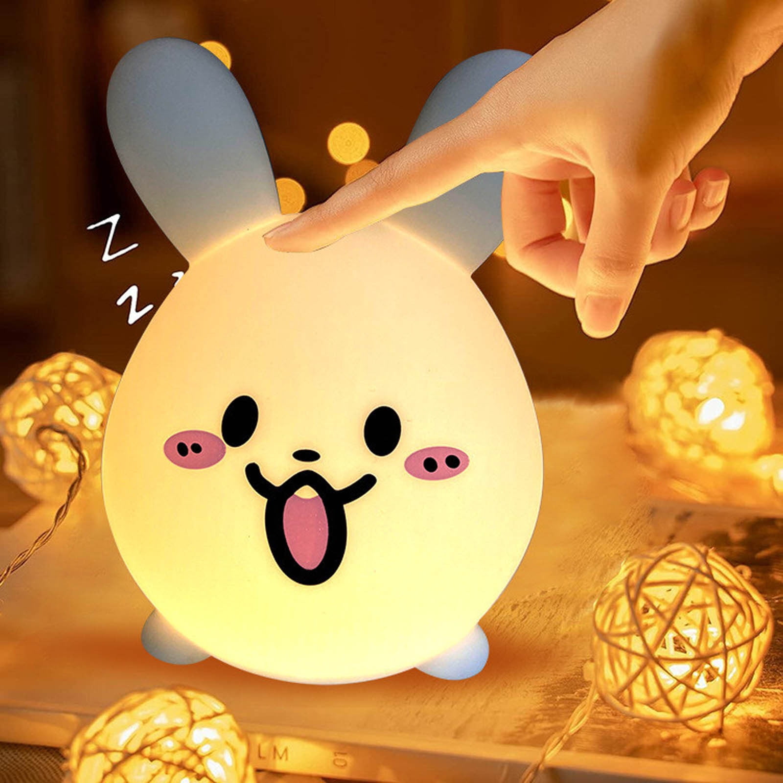 Cute Silicone Tap Night Light, Soft Touch Glowing Bedroom Decor Lamp ...