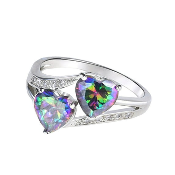 Cute Silver Cubic Zirconia Ribbon Bow Knot Wedding Promise Engagement ...