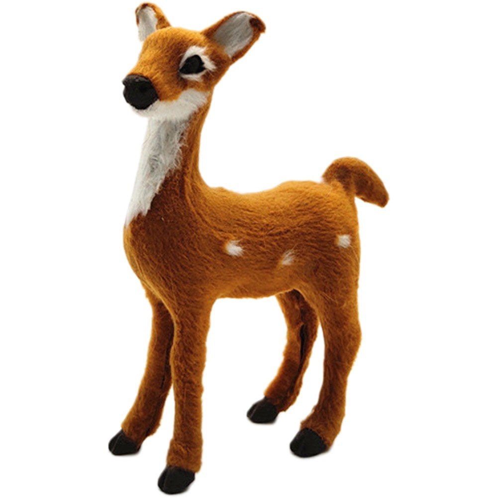 Cute Simulation Deer Mini Deer Easter Decorations For Home Cute Plush ...