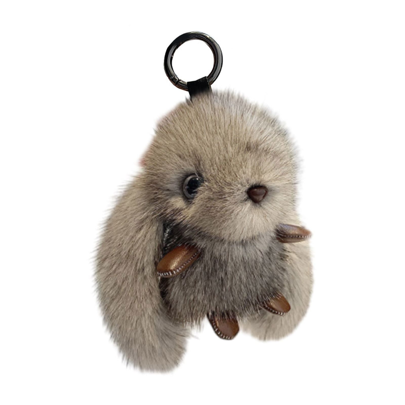 Cute Simulation Mink Big Ears Car Keychain Pendant High End School Bag ...