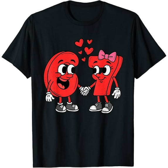 Cute Six Seven 6 7 Meme Valentines Day Girl Boy Teen Kids T-Shirt ...