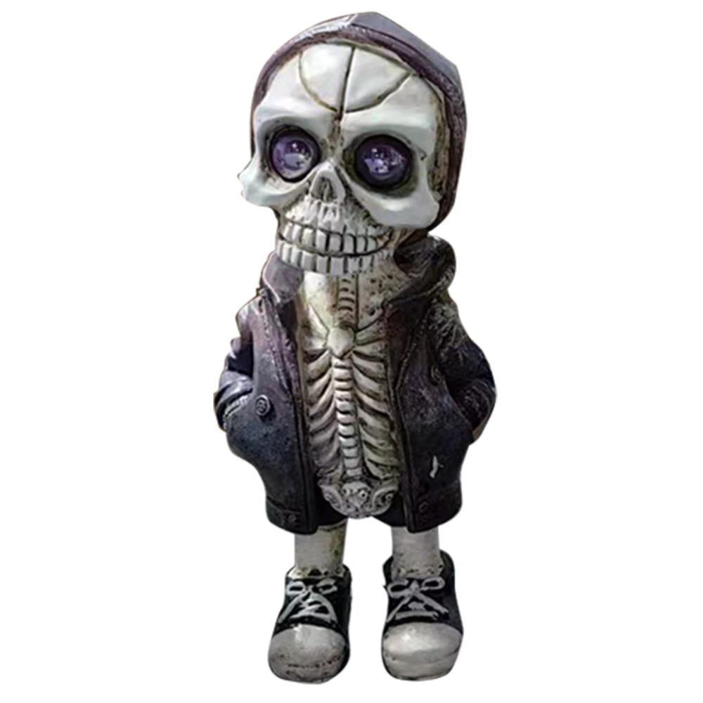 Cute Skeleton Statue | Skeleton Figurines Gothic, Skull Resin Statue ...