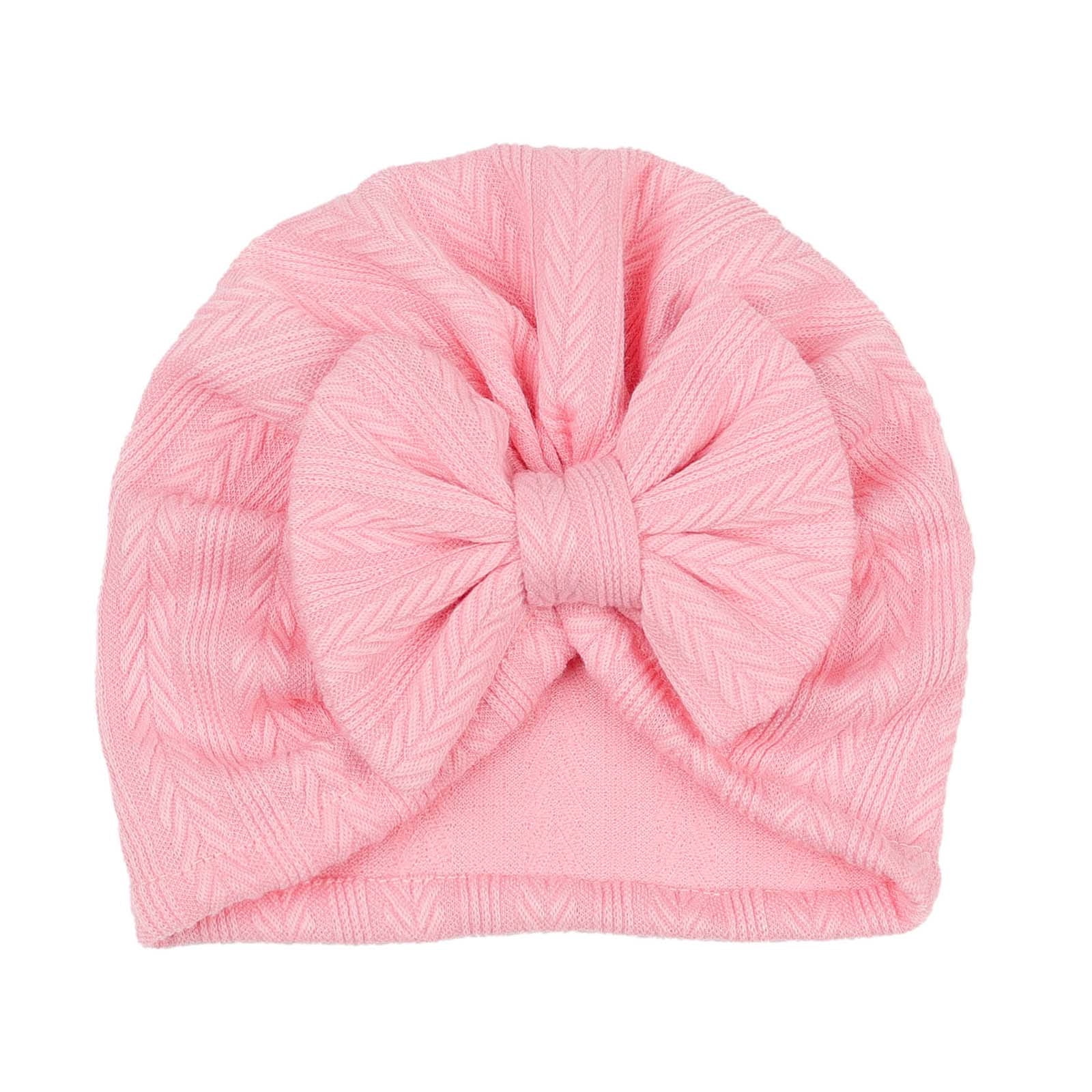 Cute Skull Cap for Newborn Bowknot Hats Infants Boys Girls Trendy Solid ...