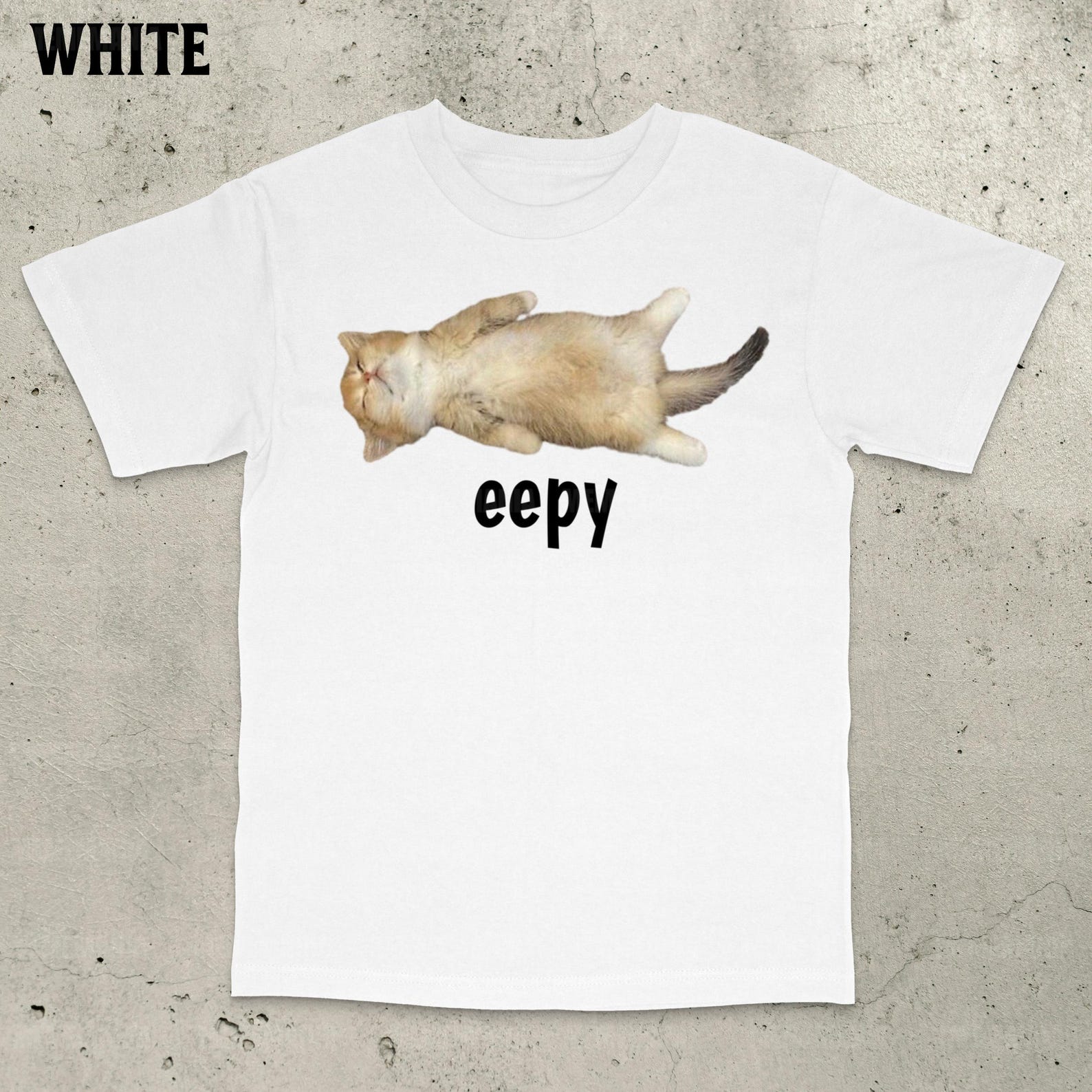 Cute Sleeping Cat Eepy Graphic Tee, Adorable Kitten Nap Shirt, Cozy ...
