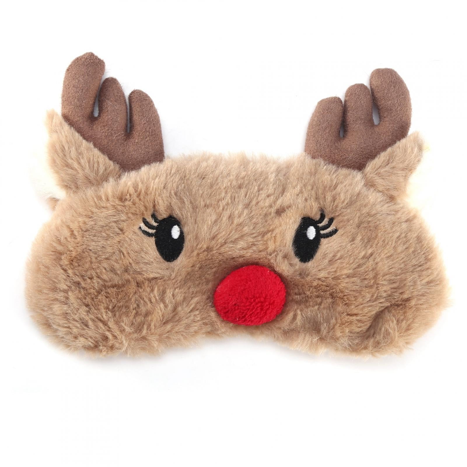 Cute Sleeping Masks, Soft Fluffy Plush Blindfold Funny Novelty ...