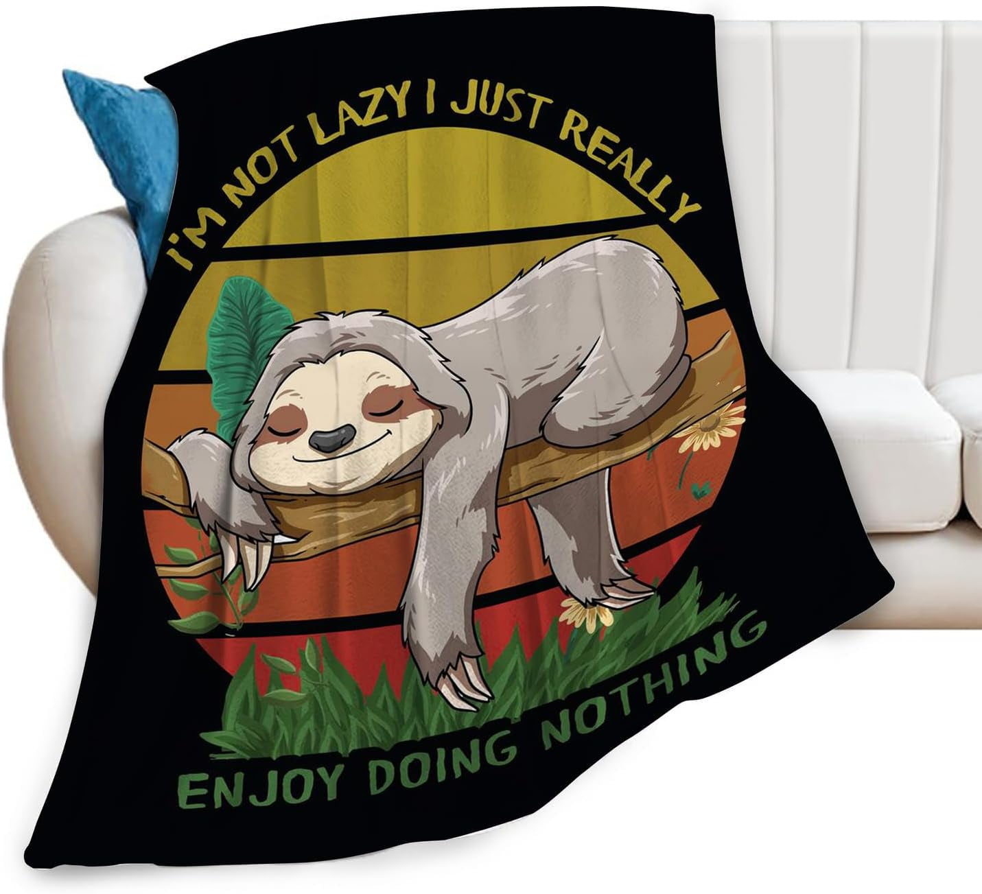 Cute Sloth Blanket Sloth Throw Blanket Sloth Stuff Animal Gifts for ...