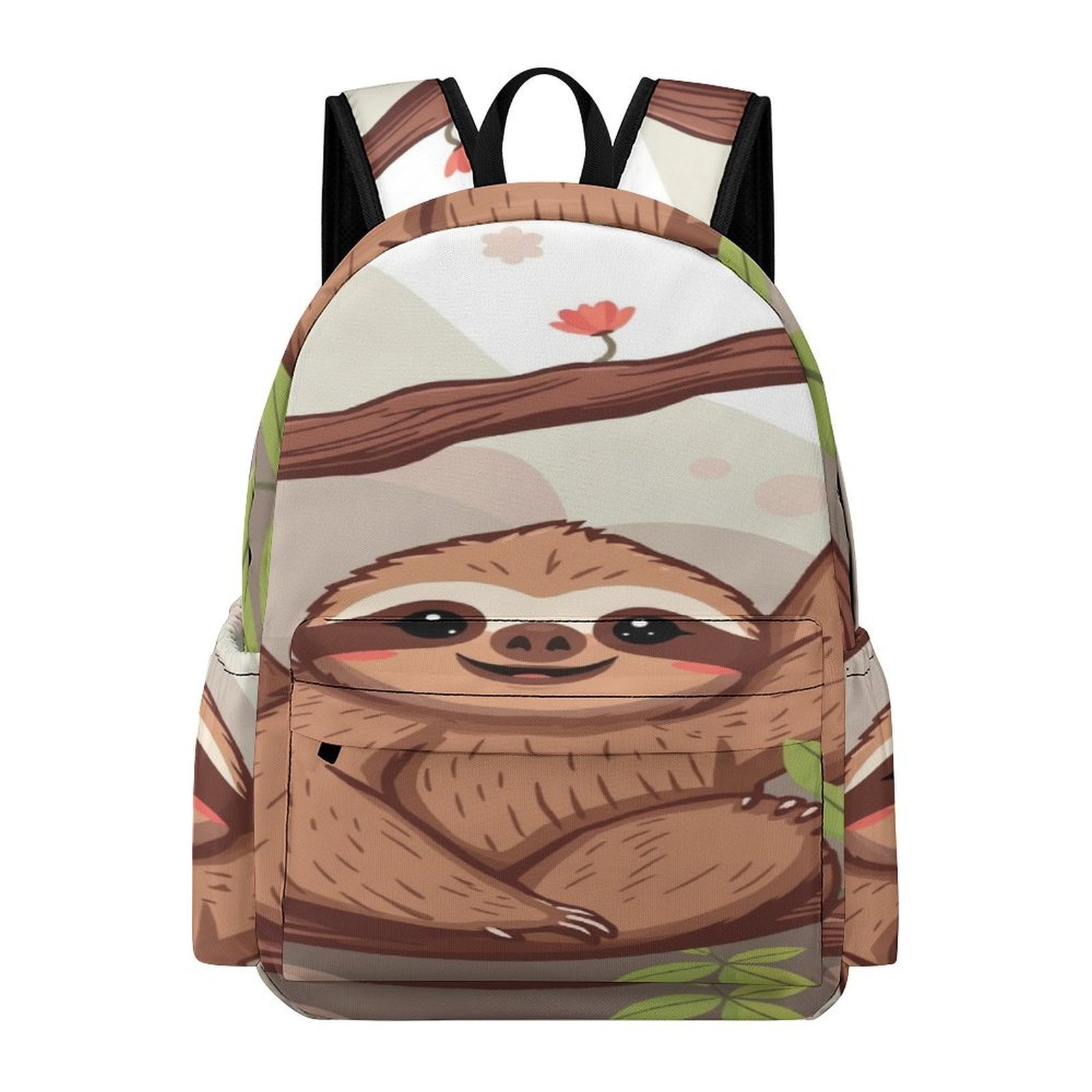 Cute Sloth Hanging Tree Backpacks Teenager Bookbag Casual Students ...
