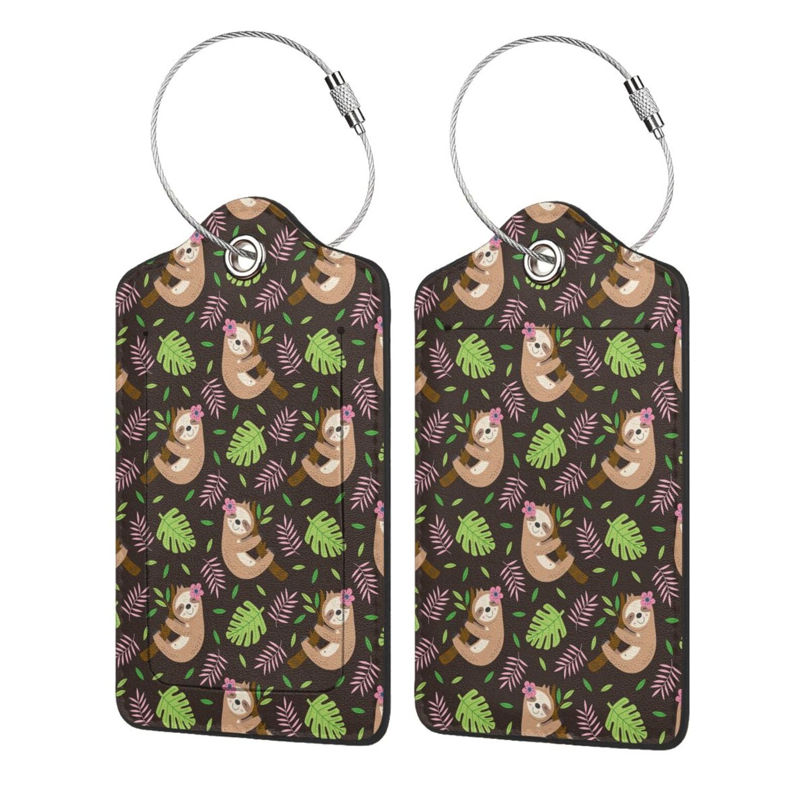Cute Sloth Luggage Tags for Suitcase Tags Identifiers with Privacy Name ...
