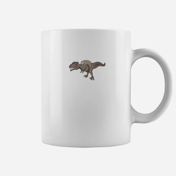 Cute Sloth Riding Trex Premium Dinosaur Animal Coffee Mug - Walmart.com