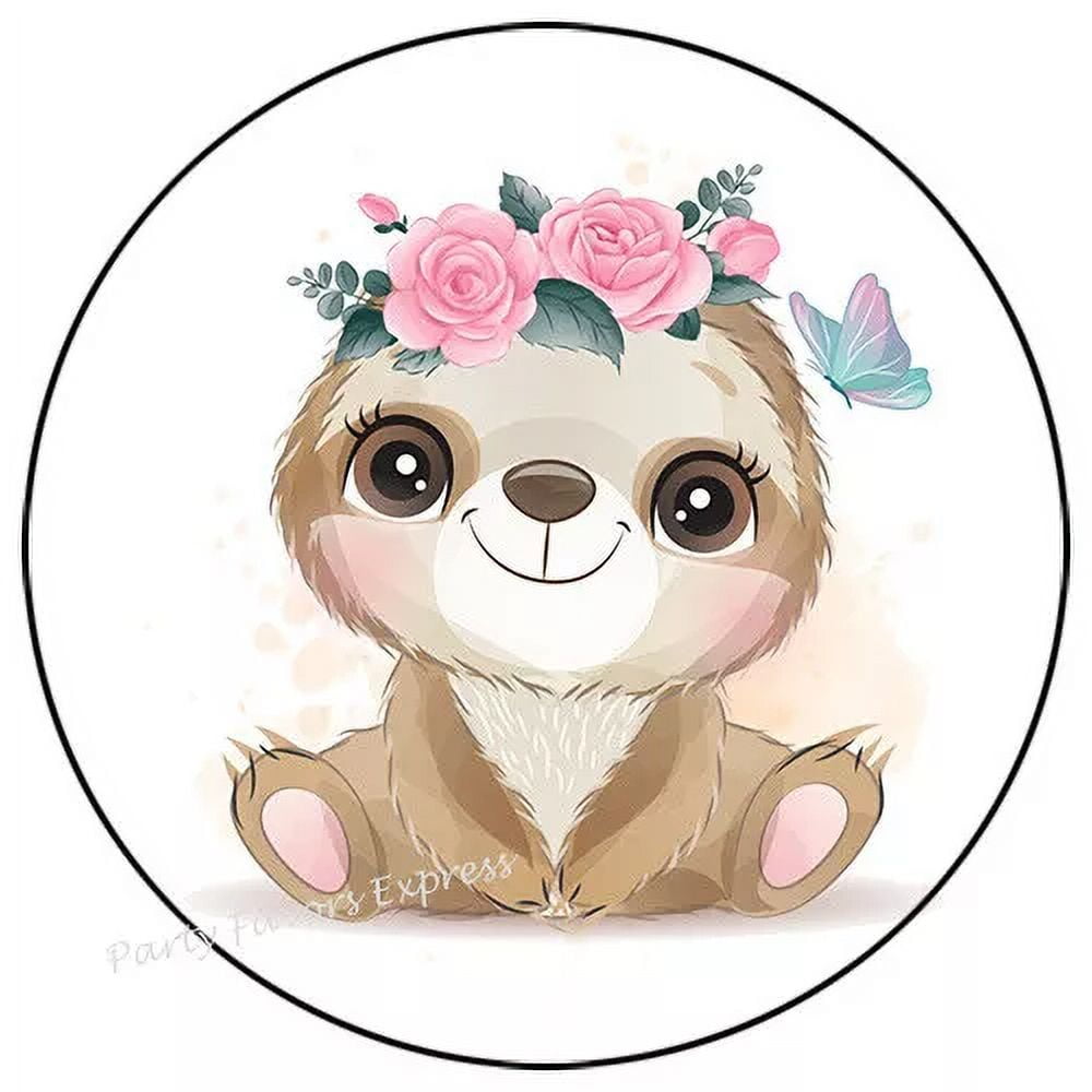 Cute Sloth Sticker Party Favors Sticker Envelope Seals Labels Stickers ...