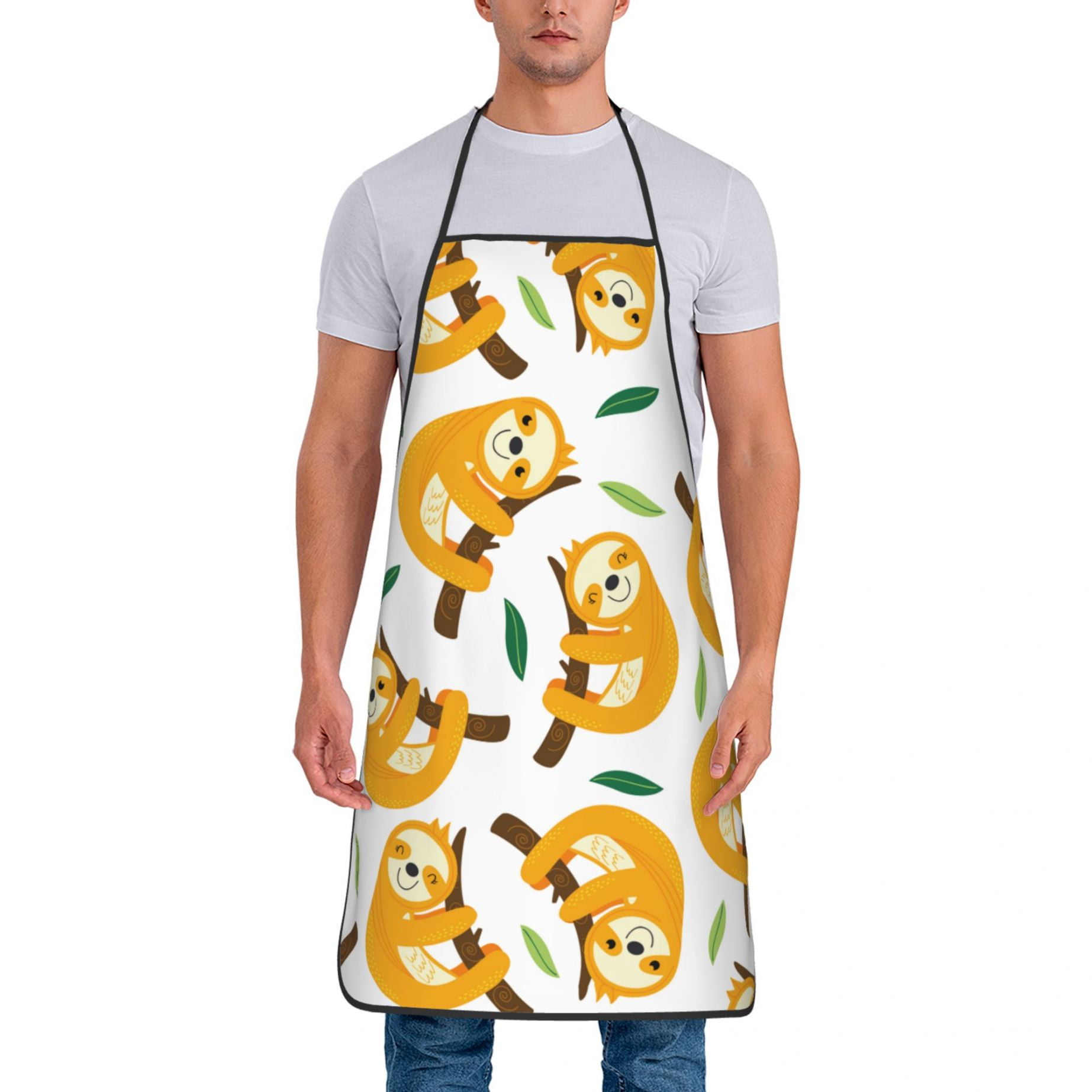 Cute Sloths Animal (9) Aprons for Women Men Waterproof Apron Kitchen ...