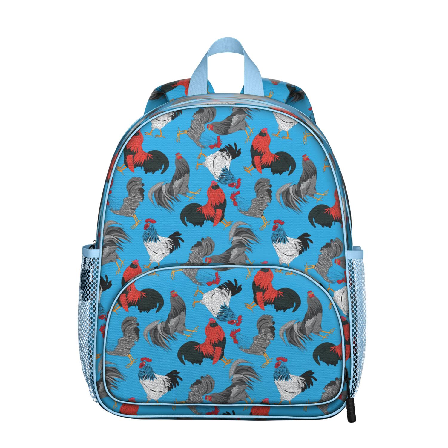 Cute Small Backpack Featuring Retro Chicken and Rooster Pattern ...