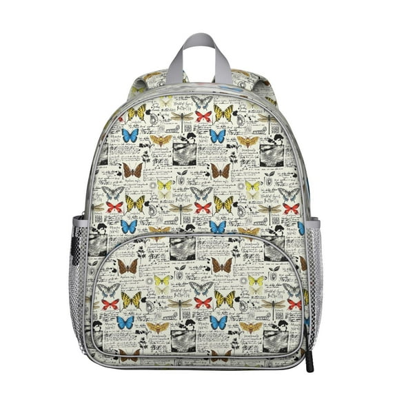 Cute Small Backpack for School with Colorful Butterfly Print ...