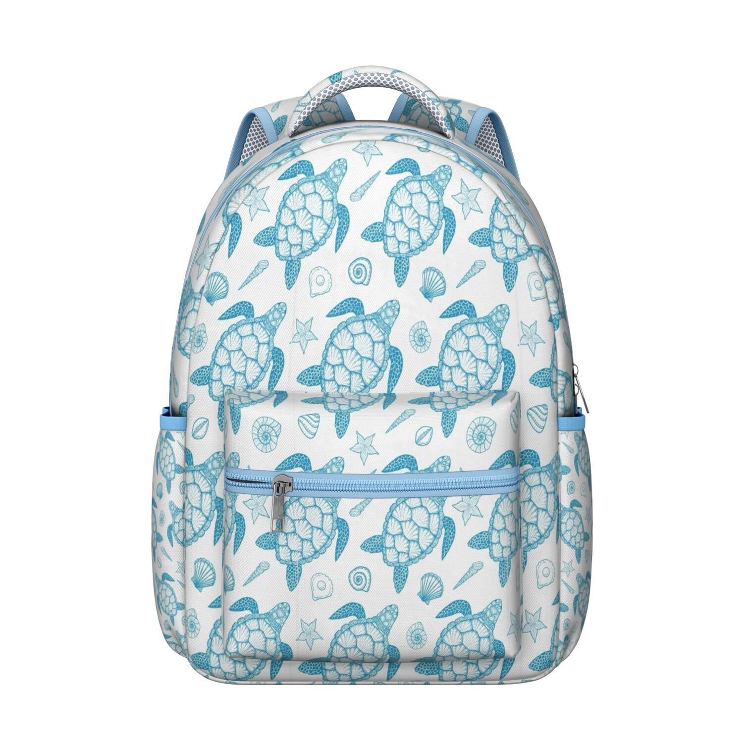 Cute Small Backpack for School with Underwater Coral Reef and Turtle ...