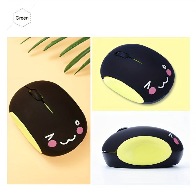 Cute Small Silent Wired USB Optical Mouse for Office with Cartoon ...