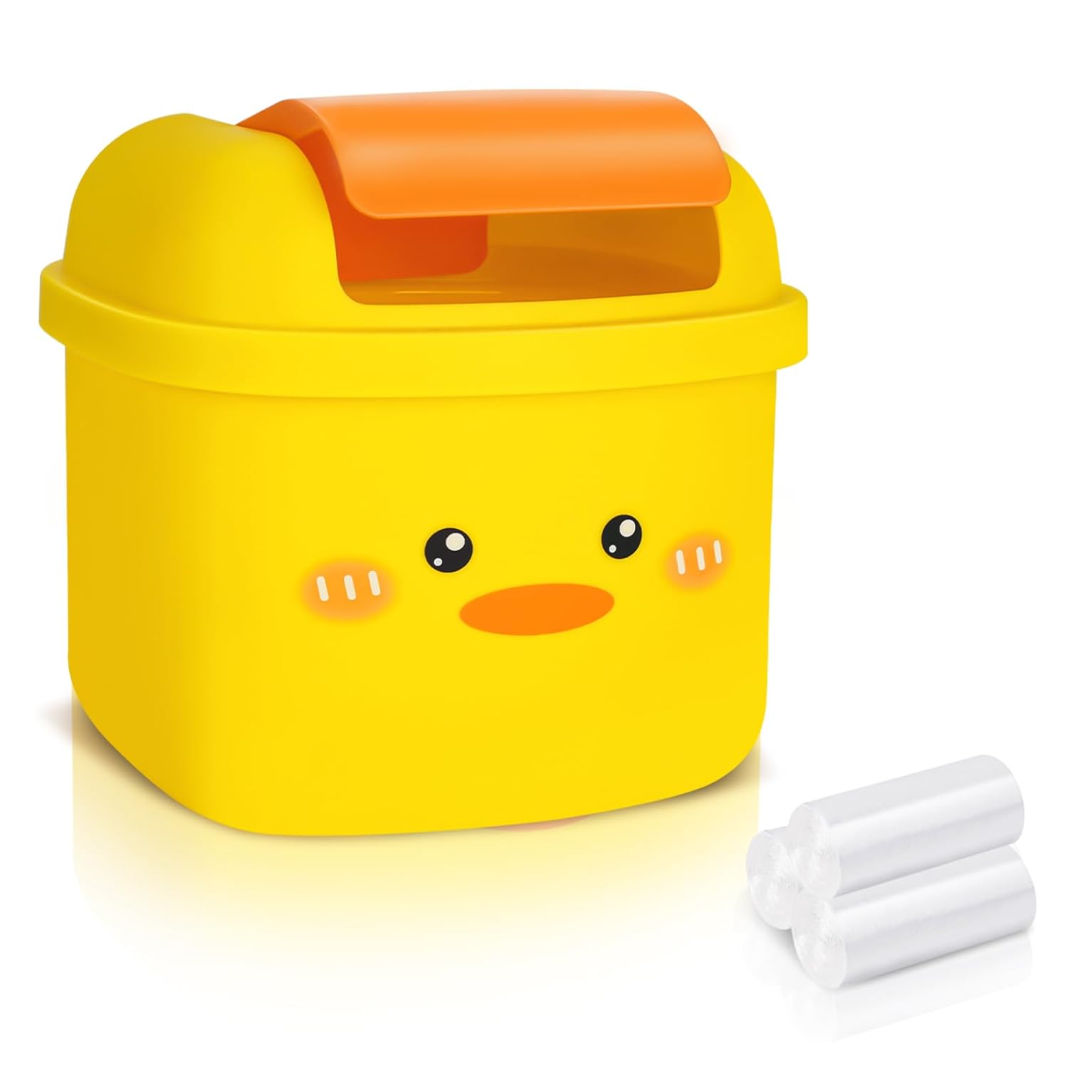 Cute Small Trash Can, Mini Desktop Trash Bin, Cartoon Animal Shaped ...