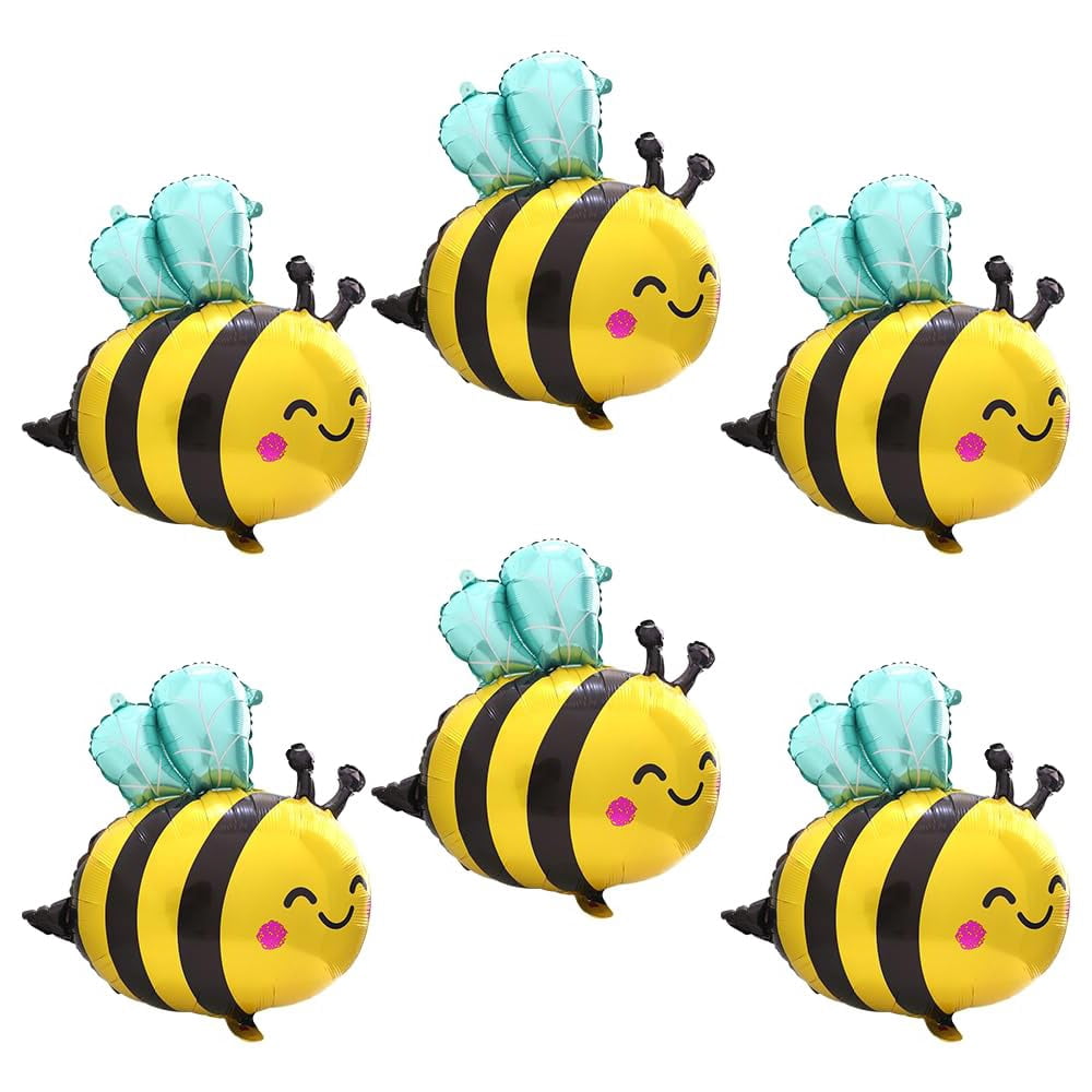 Cute Smile Face Bee SSF20 Balloons 31 Inch, Bee Balloon Yellow and ...