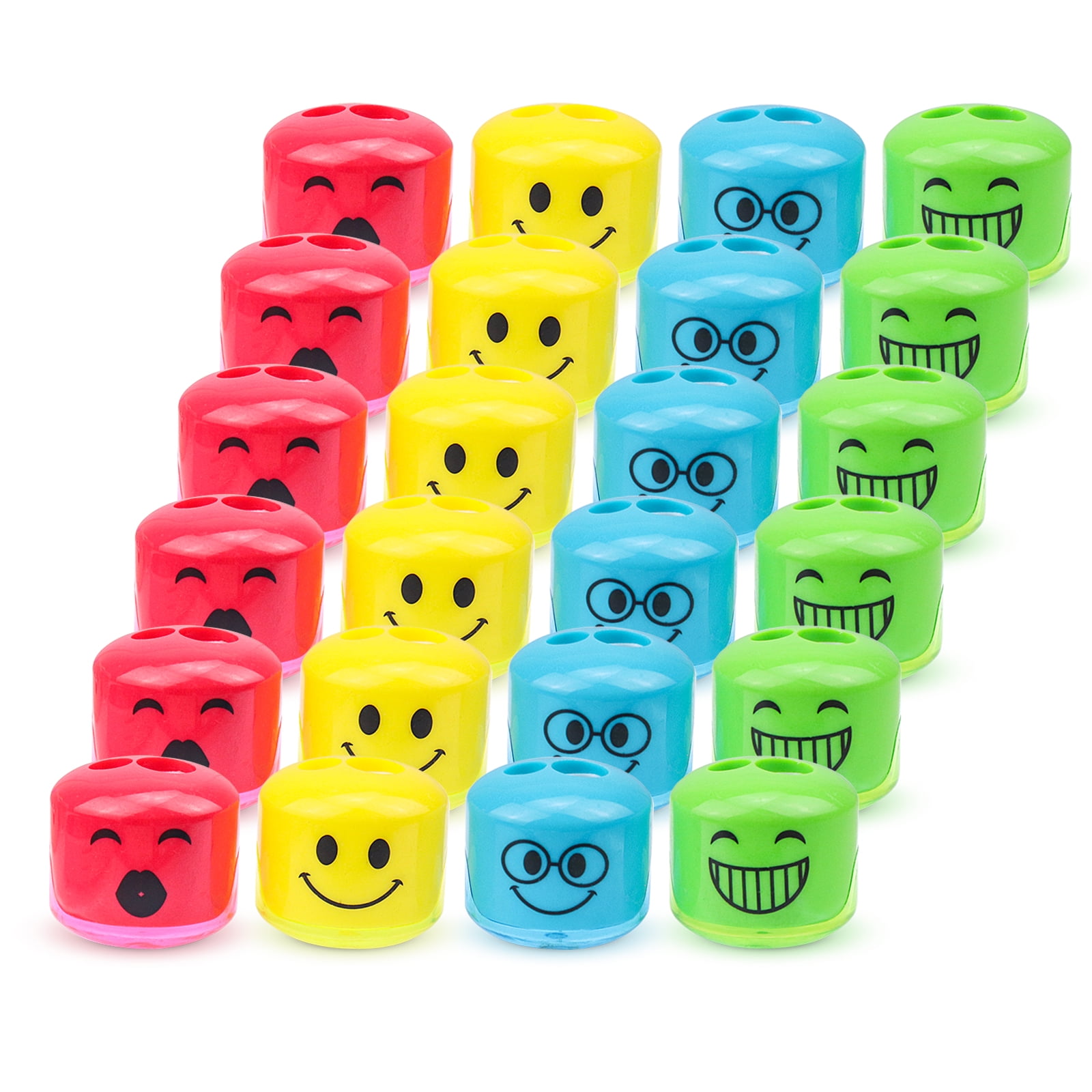 Cute Smile Pencil Sharpener Small Cartoon Handheld Sharpener, Colored ...