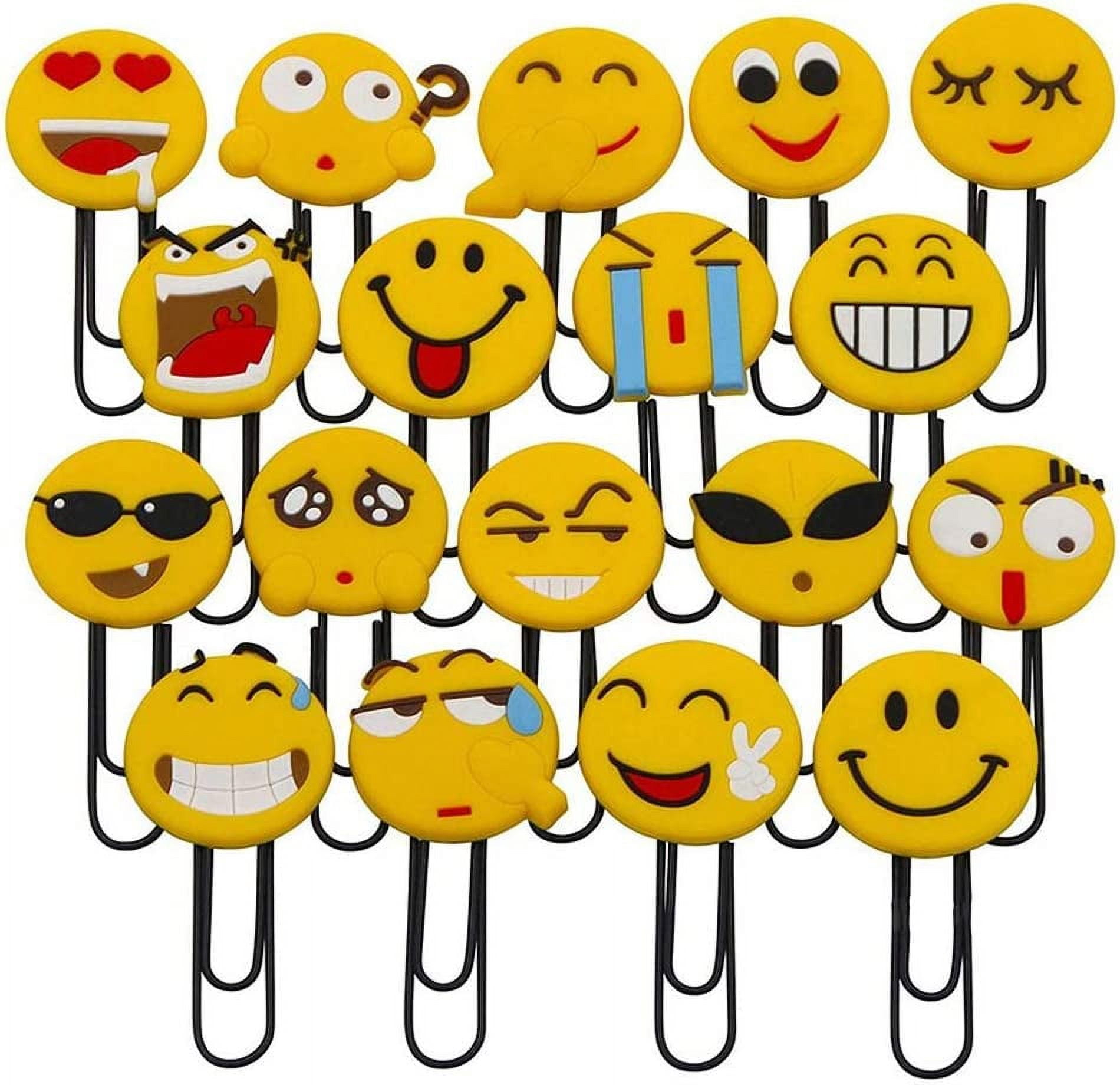 Cute Smiley Bookmarks, Funny Paperclip Bookmark, Novelty Emoticon Book ...
