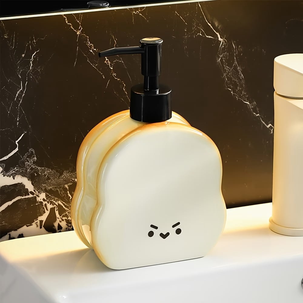 Cute Smiling Face Hand Soap Dispenser Bottle - 580ml Press-Type ...