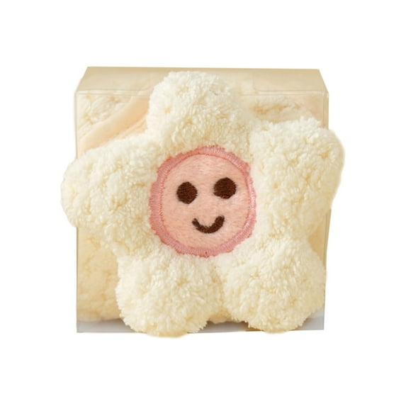 Cute Smiling Face Hanging Cleaning Towel, Thick Absorbent Hand Wipe ...