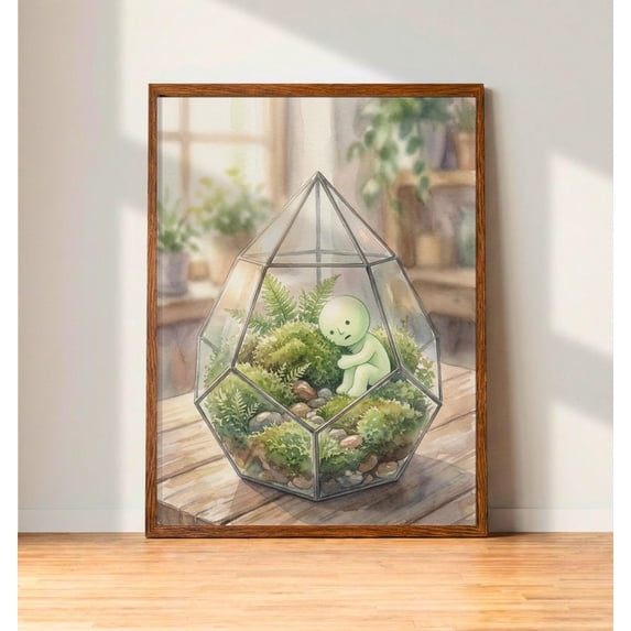 Cute Smiski Character Sitting Inside a Glass Terrarium SMISKI TERRARIUM ...