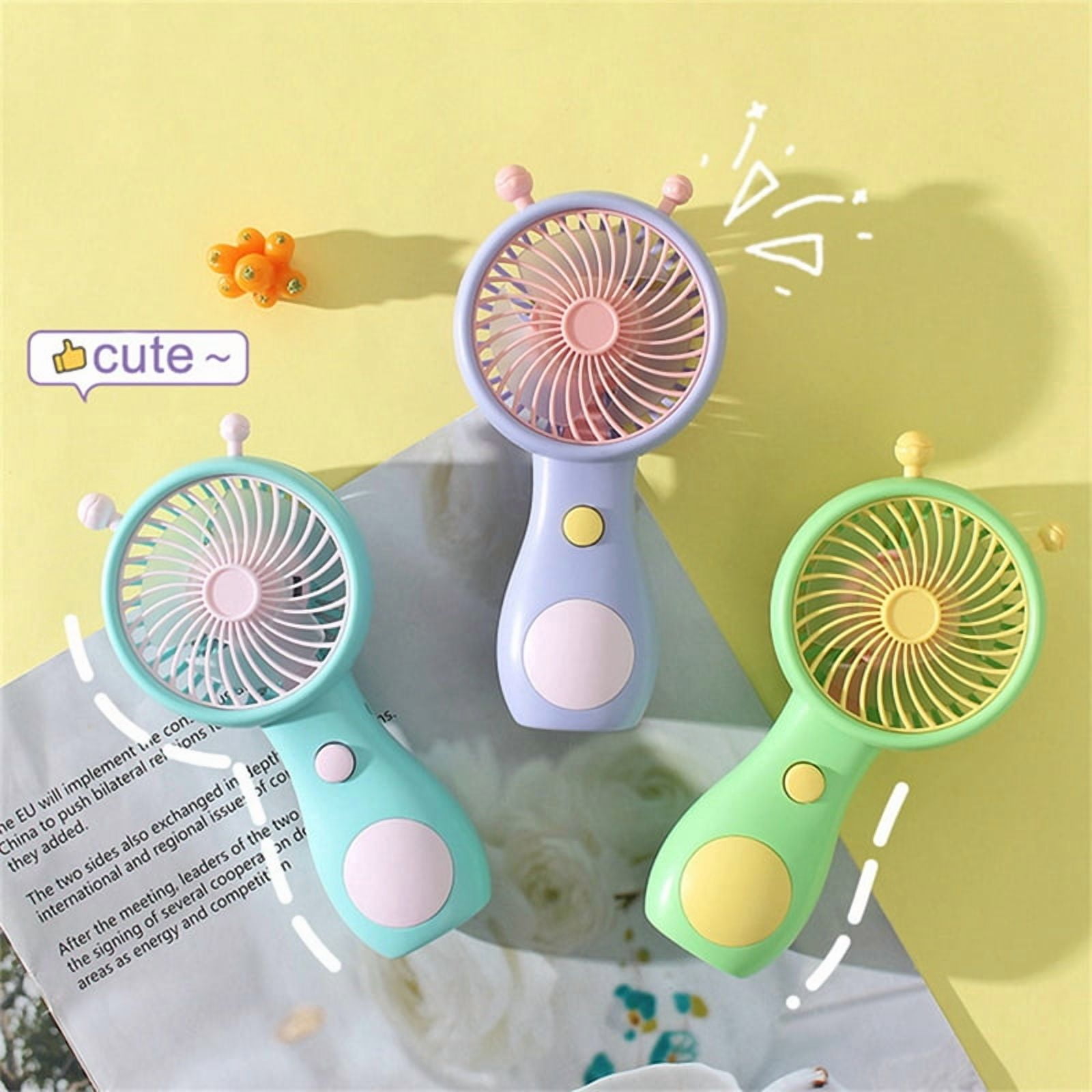 Cute Snail Charging Fan Handheld Mini Portable USB Charging Handheld ...