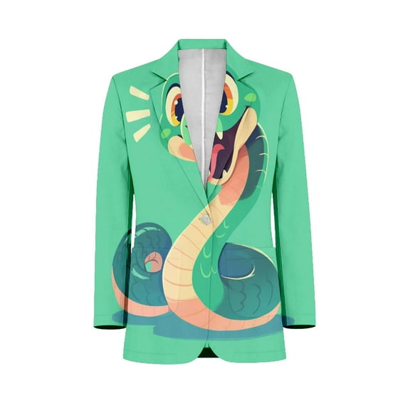 Cute Snake Mens Suits Shawl Collar Slim Fit Suit Mens Groom Jacket ...