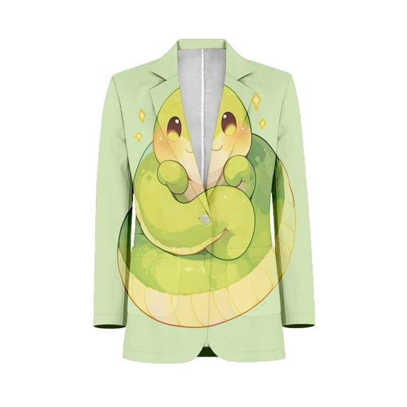 Cute Snake Mens Suits Shawl Collar Slim Fit Suit Mens Groom Jacket ...