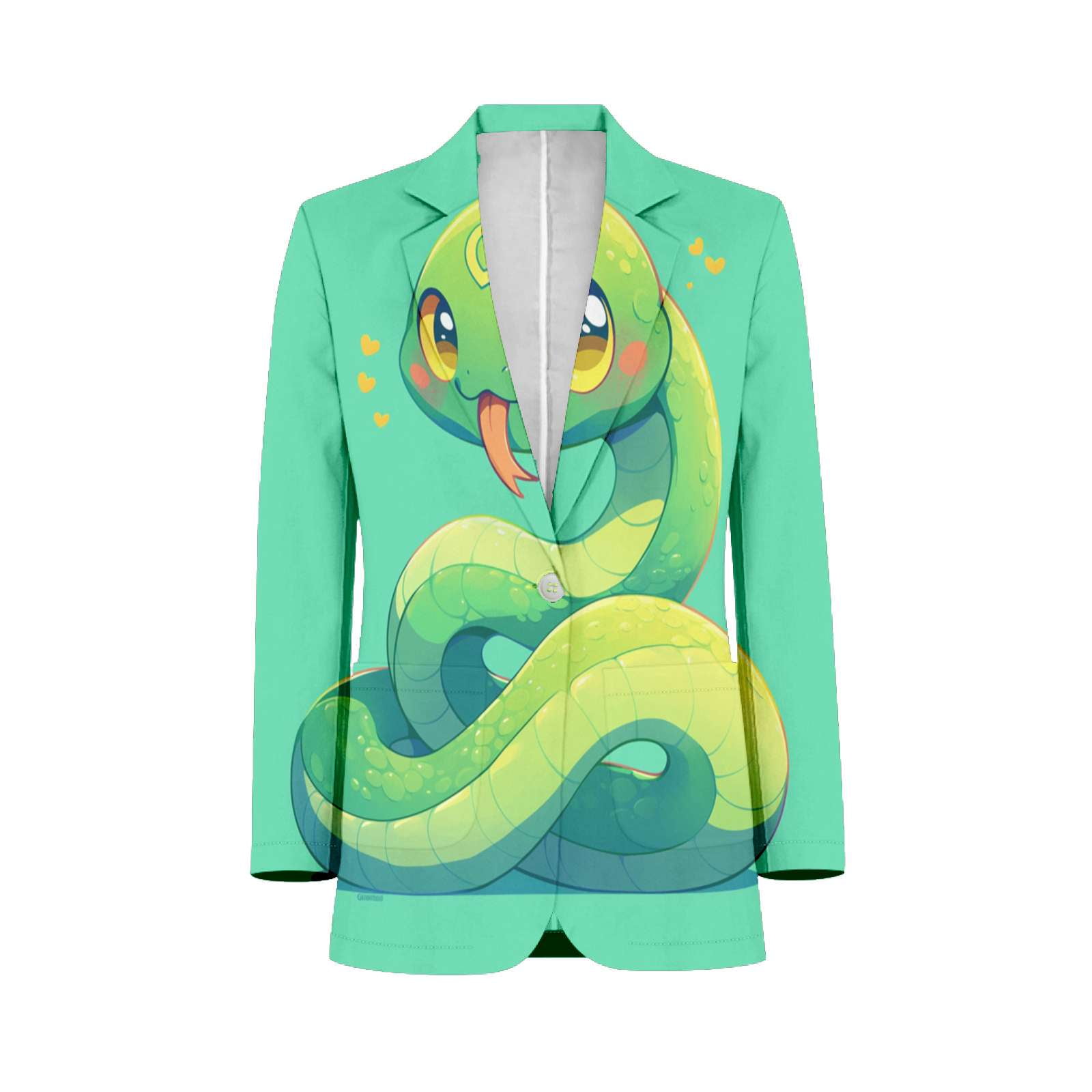 Cute Snake Mens Suits Shawl Collar Slim Fit Suit Mens Groom Jacket ...