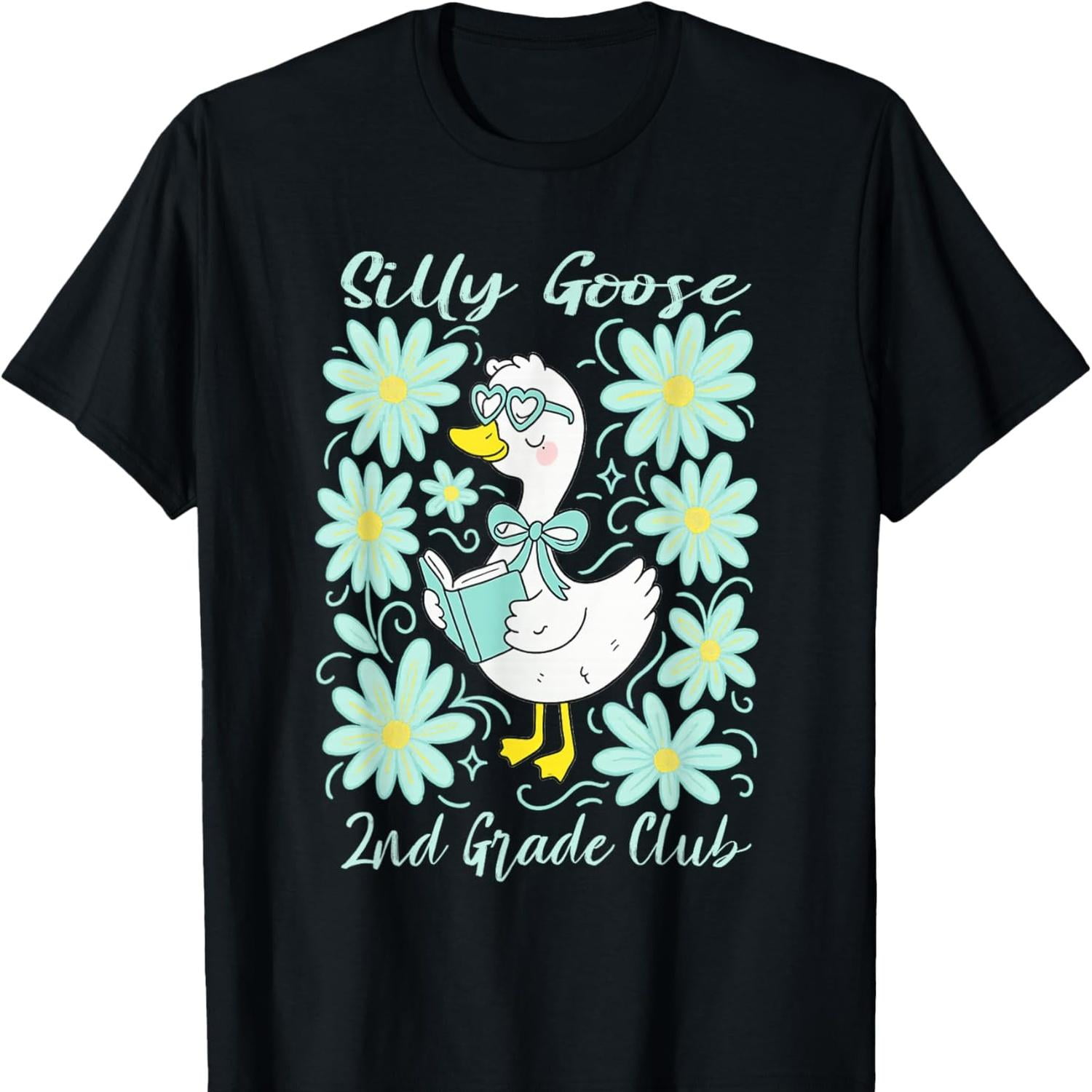 Cute Snd Grade Coquette Goose 2nd Grade Back to School T-Shirt ...