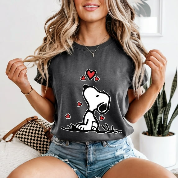 Cute Snoopy T-Shirt, Snoopy And Woodstock Tee, Funny Cartoon Tee, Cute ...