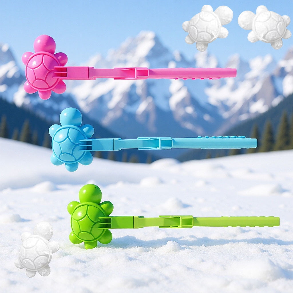 Cute Snow Turtle Molds, Winter Outdoor Snow-Shaping Clamp for Easy Snow ...