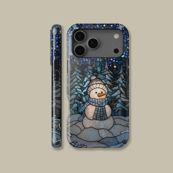 Cute Snowman Christmas Case for iPhone Samsung Winter Holiday - Walmart.com