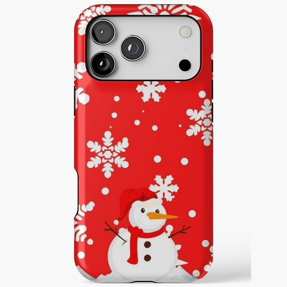 Cute Snowman Winter Design Art Case for iPhone 11 12 13 14 15 16 17 Pro ...