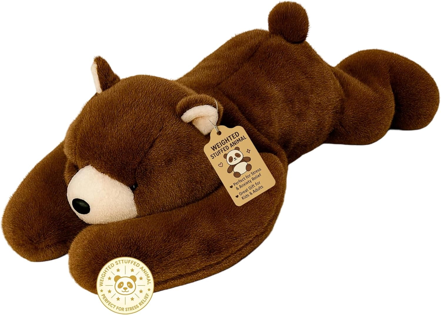 Cute Snuggly Weighted Teddy Panda Sloth Stuffed Animal Pillow for ...