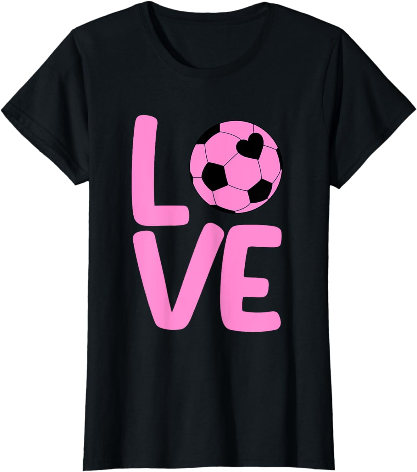 Cute Soccer Design For Women Girls Team Sport Soccer Player T-Shirt ...