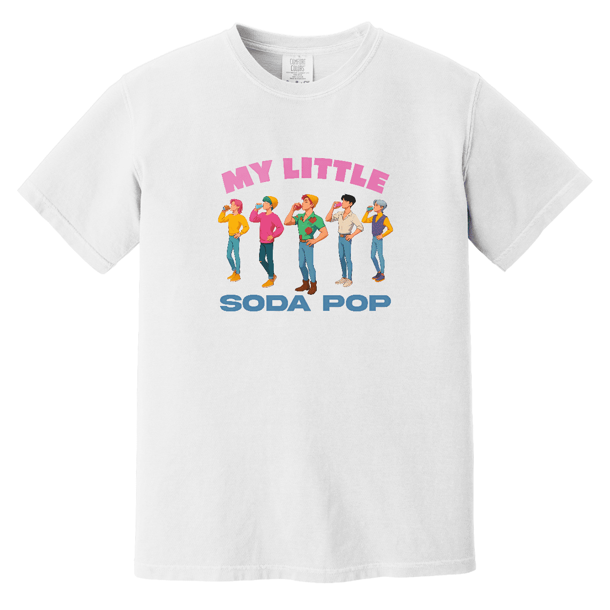 Cute Soda Pop Anime Style Boys Cartoon Inspired Retro Kpop Graphic ...