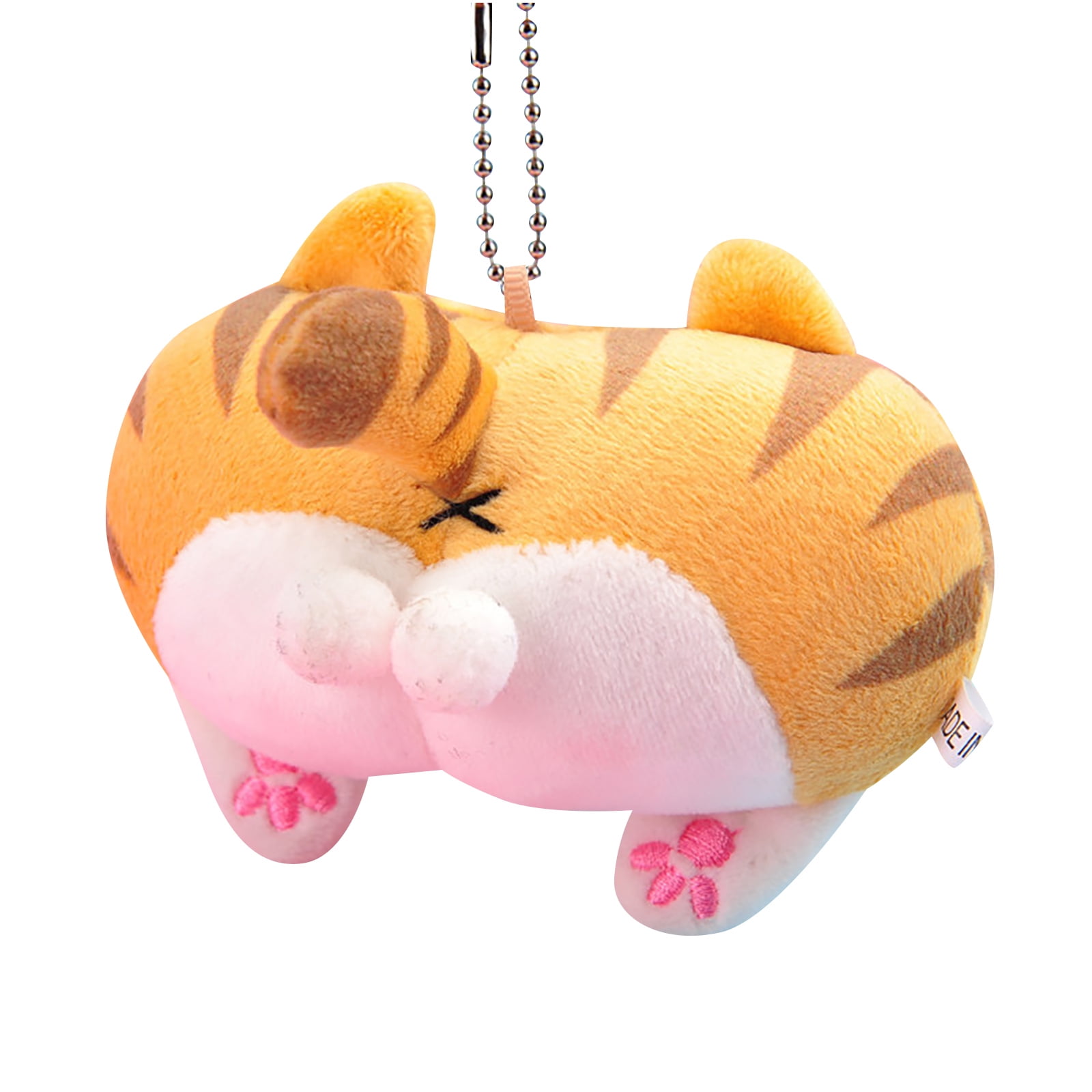 Cute Soft Peach Keychain Toy Fashion Decoration for Girls Kids Cat Dog ...