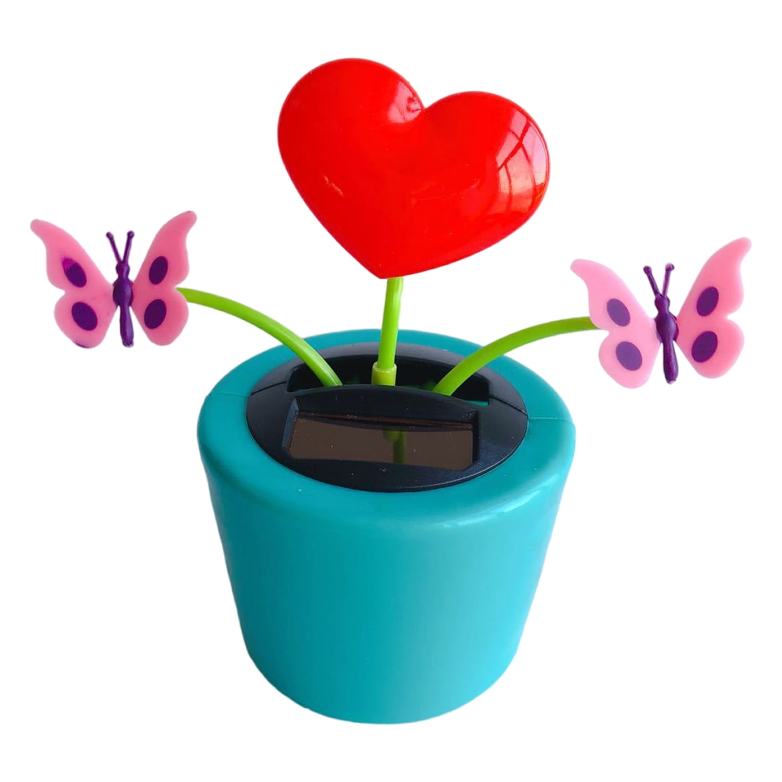 Cute Solar Power Flip Flap Flower Insect for Car Decoration Swing ...